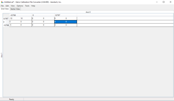 Galvo Calibration File Converter | Automation1-GI4 | Aerotech